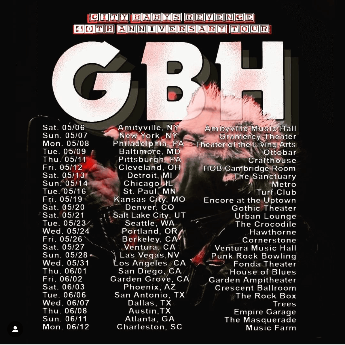 UK Punk Legends GBH Head Stateside | Punktuation!