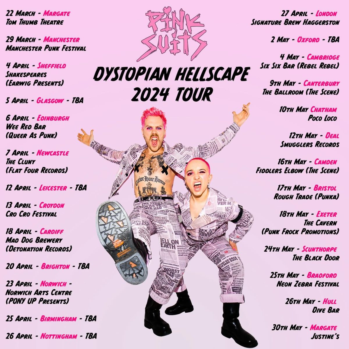 Pink Suits start the new year with C.O.F.F.E.E | Punktuation!