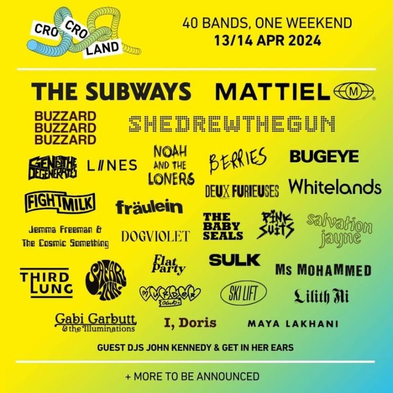 Check out the lineup for Cro Cro Land Festival! | Punktuation!