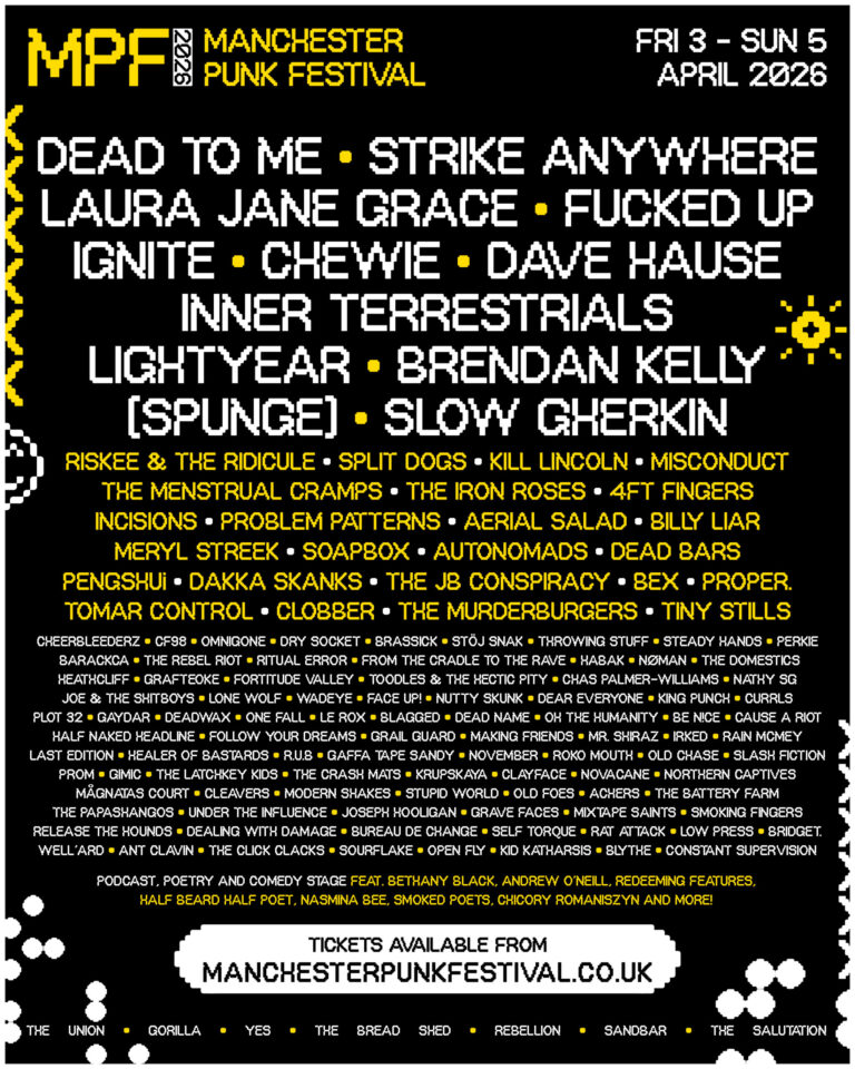 MPF2026: Final bands announced for Manchester Punk Festival | Punktuation!